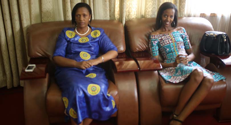 Miss Iradukunda Elsa yasuye Vice Presidente wa Sena y’u Rwanda ...