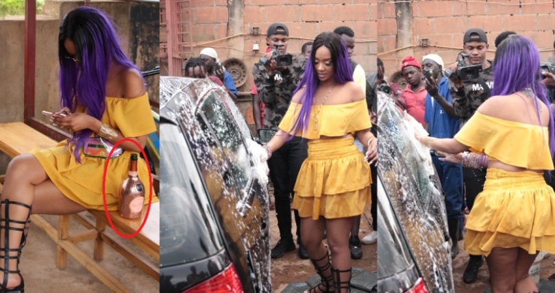 Mu mwambaro wo gusohokana n'icupa ry’inzoga, Shaddyboo yitabiriy ...