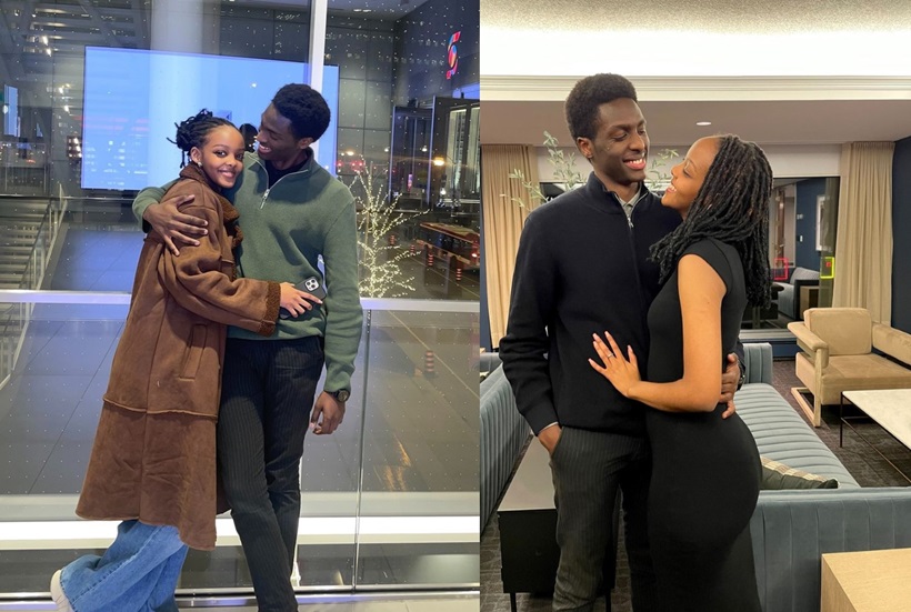 Miss Sabine Mutabazi yateye imitoma Kevin Musemakweli bari mu mu ...