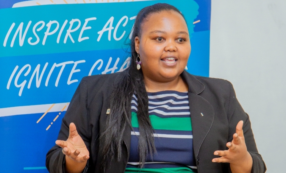 Silindile Mbaza, the Vice President of Junior Chamber Internatio ...