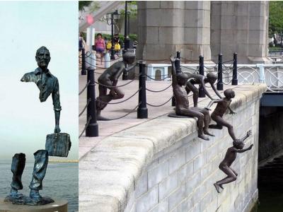 Bimwe mu bishushanyo(statues)bidasanzwe biri mu mijyi itandukany ...