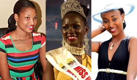 Miss Rwanda Akiwacu Colombe na Miss Tanzania bafatanyije gushyig ...